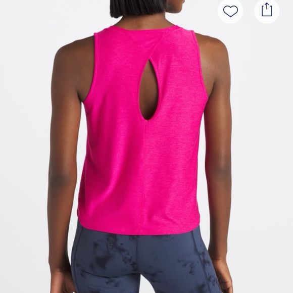 We Wander | Tops | Hot Pink Cut Out Tank Top | Poshmark